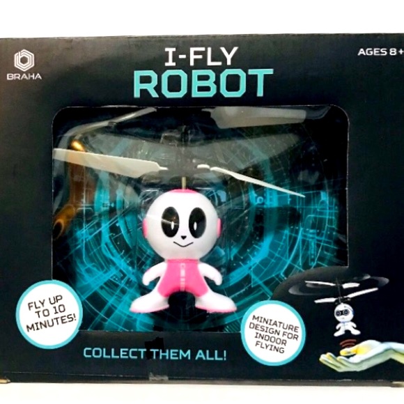 braha | Toys | Braha Ifly Robot Helicopter Drone Pink And White Ages 8 ...
